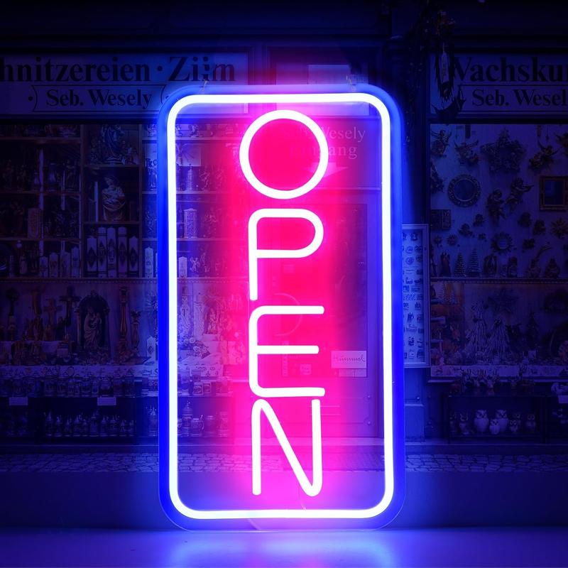 Led Neon Open Signs for Business,16.5"X 9" Light Up Open Signs ...