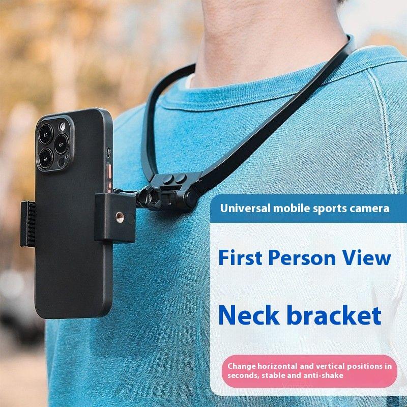 First-Person View Mobile Phone Neck Mount Sports Camera Outdoor ...