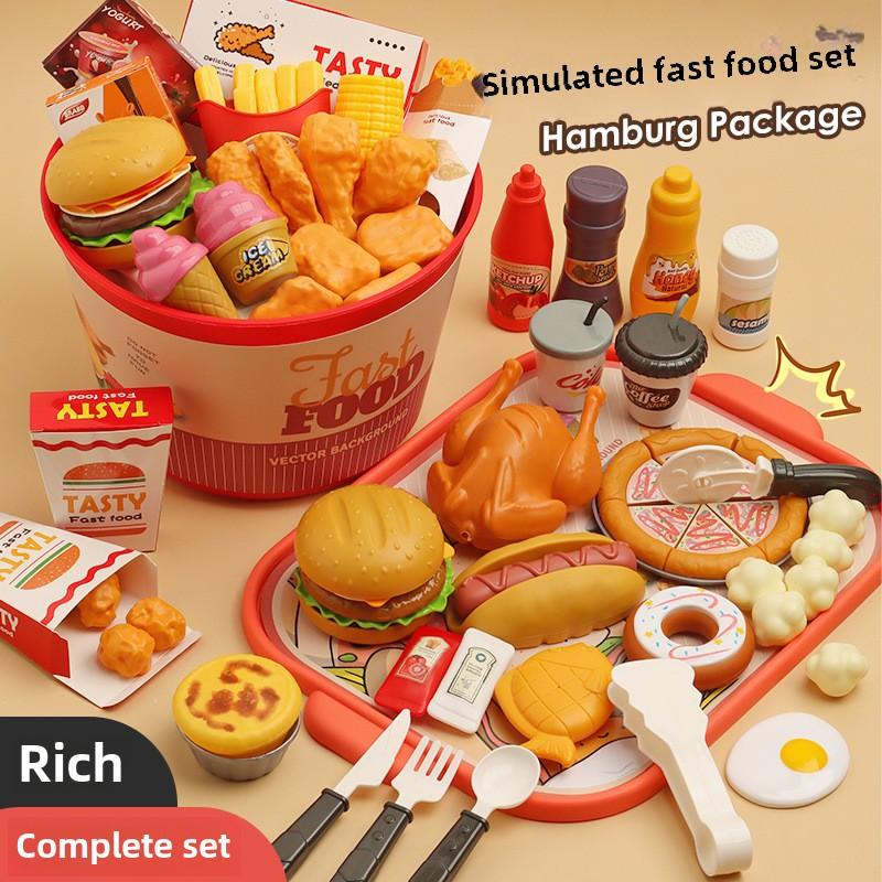 Mainan Bayi, Mainan Berpura-pura Bermain, Troli Burger Makanan - TikTok ...