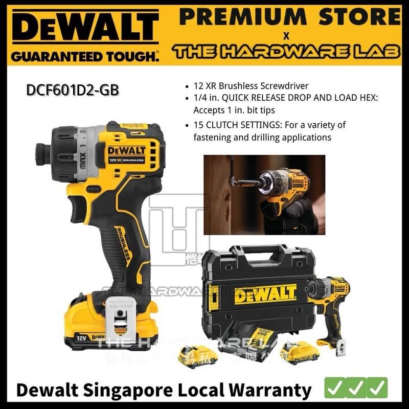 {The Hardware Lab}Dewalt DCF601D2-GB XR BL Sub-Compact Screwdriver ...