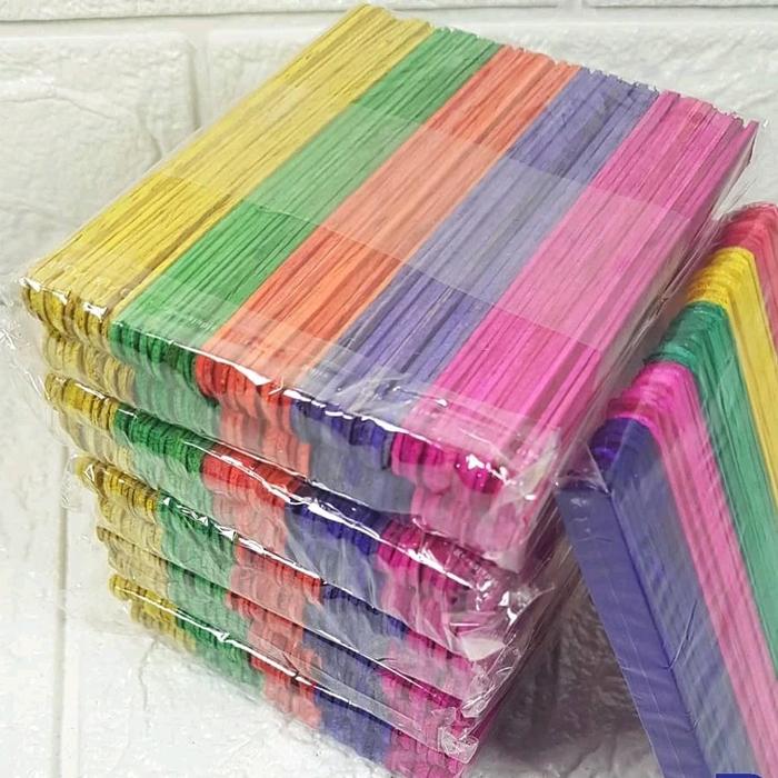 Jual STIK ES KRIM/ DIY STIK MONTESSORI WARNA WARNI Beraneka warna ...