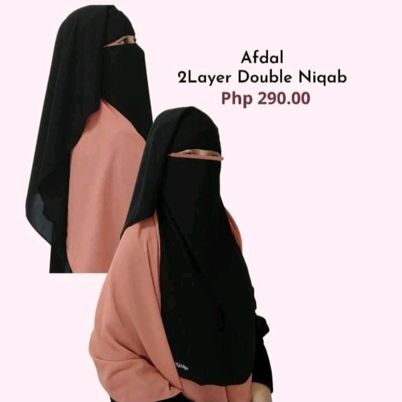 NIQABph Afdal Two Layer Niqab - TikTok Shop Philippines