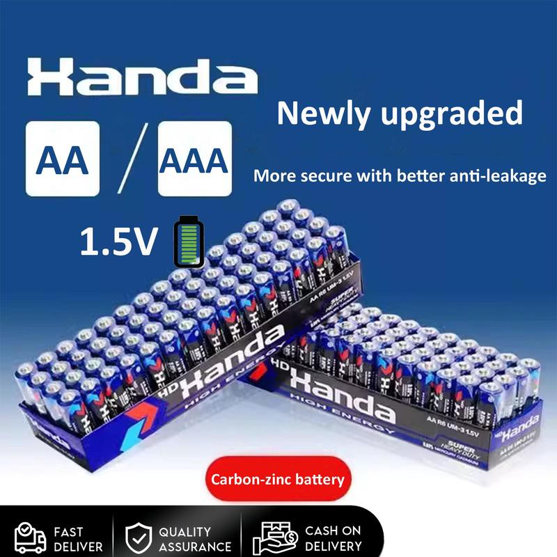Handa high-quality carbon-zinc dry batteries in AA & AAA sizes ...