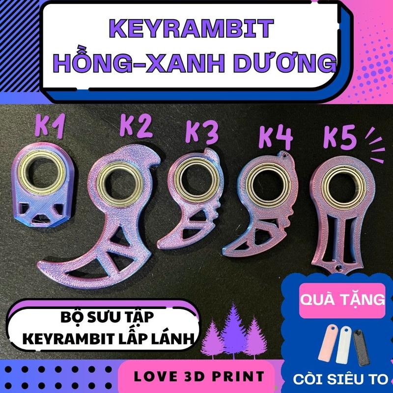 Bộ sưu tập Móc Khóa Xoay KEYRAMBIT HỒNG - XANH DƯƠNG LẤP LÁN - TikTok ...