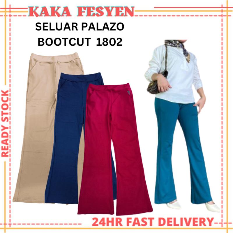 SELUAR BOOTCUT WANITA VIRAL SIZE M/2XL RM15.00 SELUAR PALAZO BOOTCUT ...
