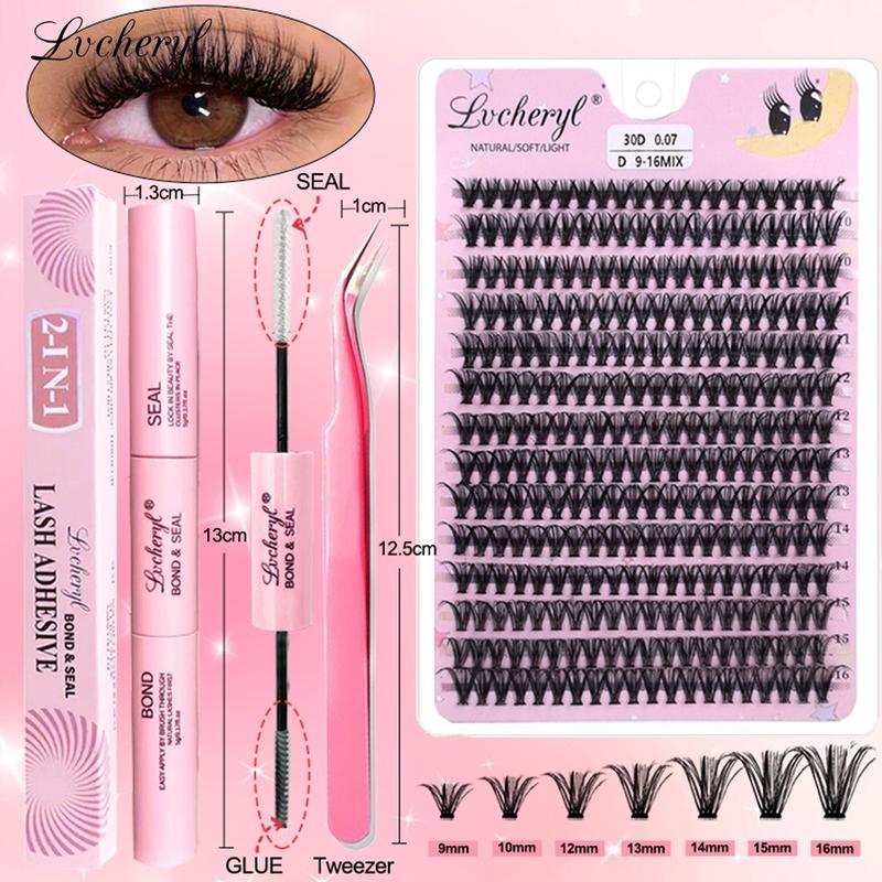 Christmas Kit Sambungan Bulu Mata, Bulu Mata Kluster, Sambungan ...