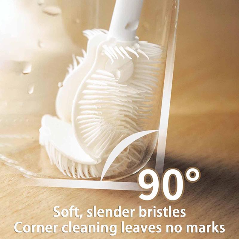 Bendable Cleaning Brush Cup Scrubber Glass Cleaner Kitchen Cleaning ...