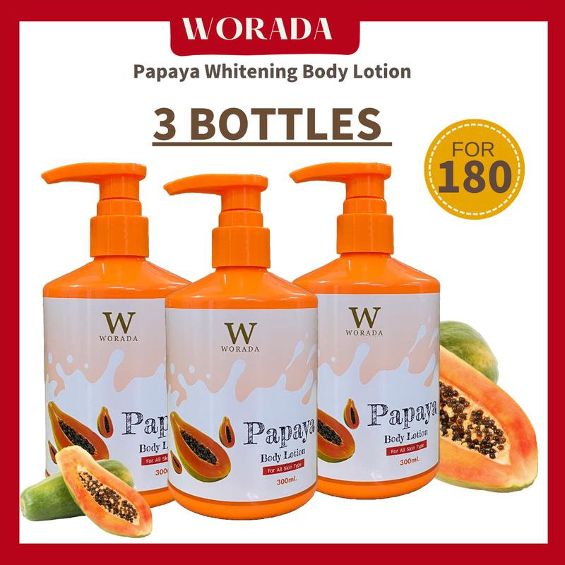 3 Bottle WORADA Whitening In 7 Days Papaya Lotion Gluta Acid - TikTok ...