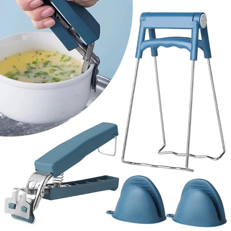 4 Pcs Anti-scald Clip Set Anti-Hot Clip Silicone Heat Resistant Gloves ...