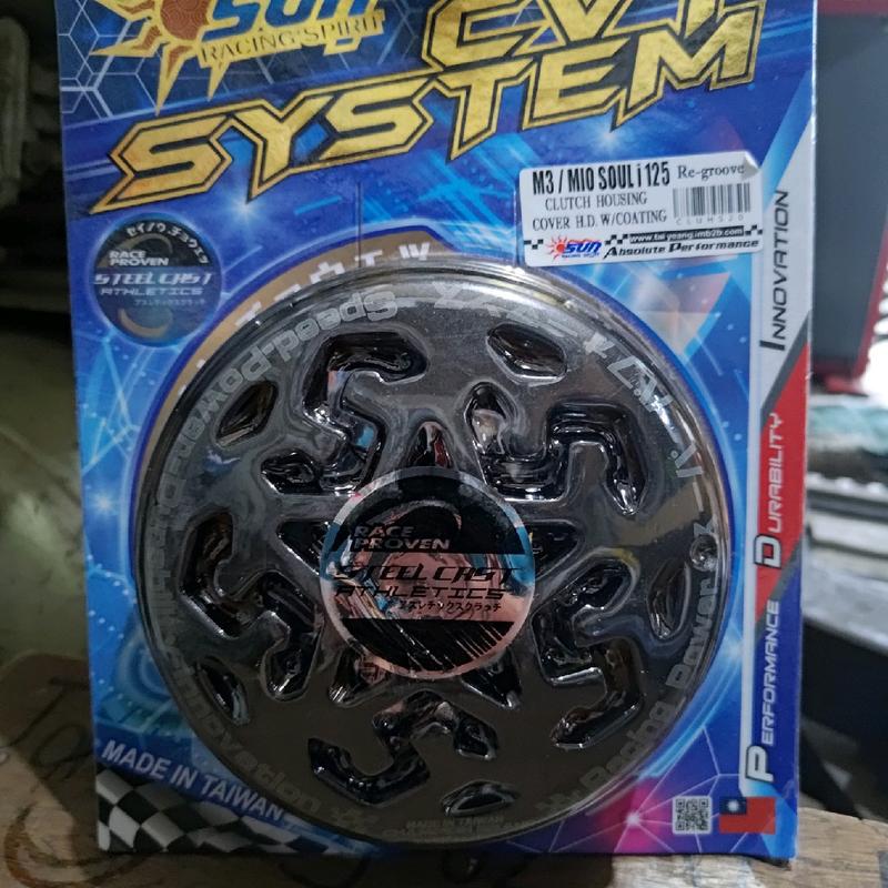 CLUTCH BELL SUN RACING SPIRIT RE-GROOVE AEROX/NMAX,CLICK/PCX/MIO ...