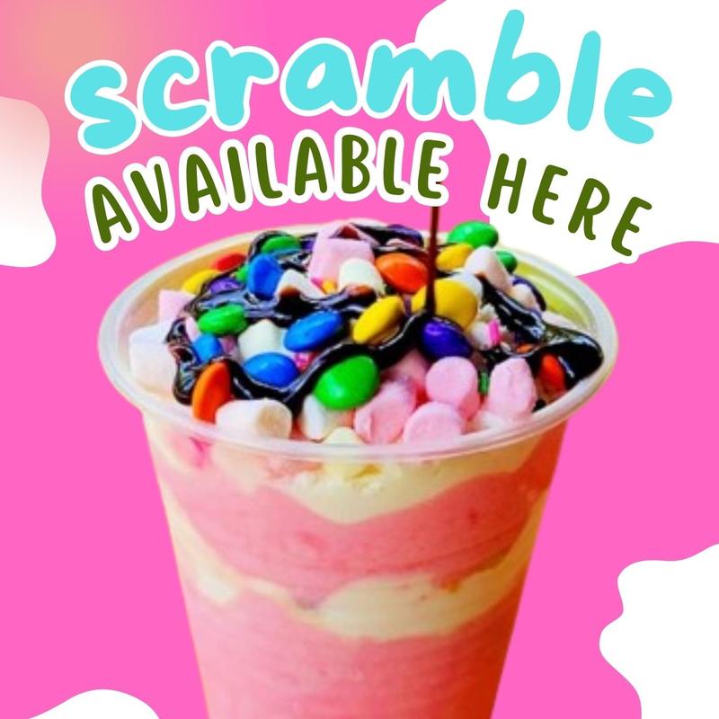 Laminated SCRAMBLE SHAKE Signages A4 Size water proof makapal,matibay ...
