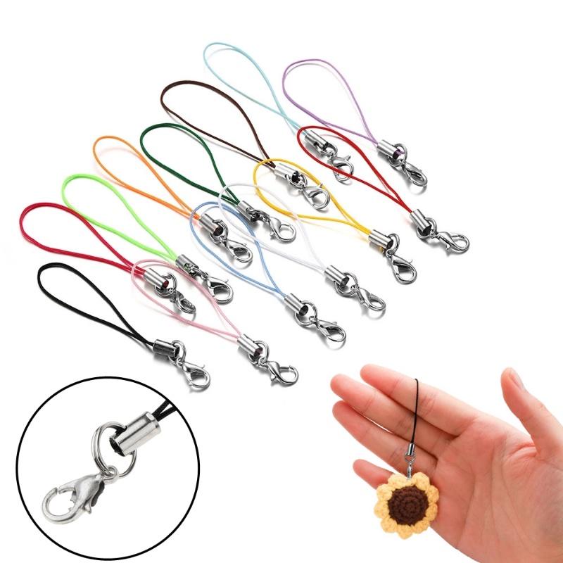 1/510Pcs Multicolor Mobile Phone Lanyard Lariat Strap Cords Silver ...