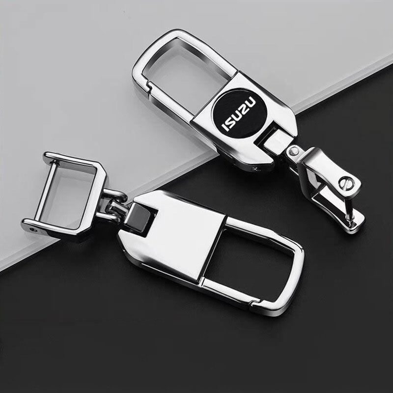 1 piece silver car keychain personality creative anti-lost waist ...
