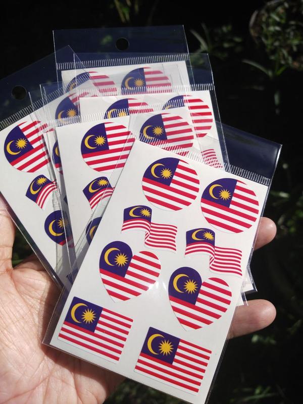 Sticker Malaysia Saiz Mini - Sticker Bendera Negara Malaysia - TikTok ...