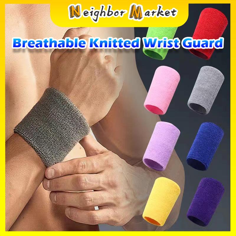 1Pc Colorful Cotton Unisex Sport Sweatband Wristband Wrist Protector ...