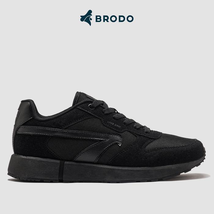 Promo BRODO - Sneakers Corsa Classic Full Black - 41 - Kab. Bekasi ...