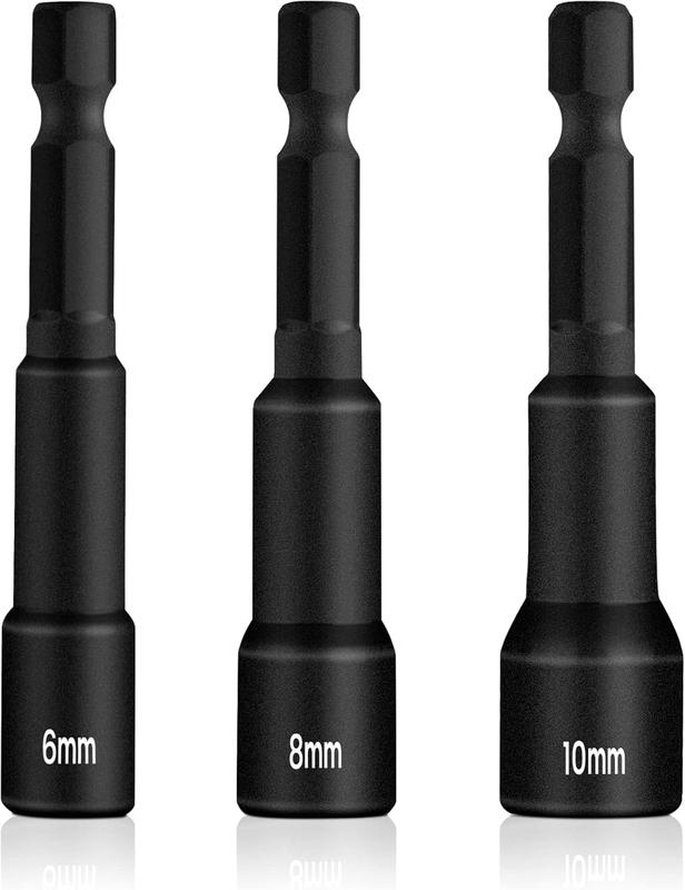 1/4 inch Nut Driver Set, 3 count Impact Drill Driver Bit Set, - TikTok Shop