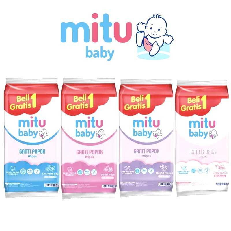 Tisu Basah Mitu Baby | Tissue Baby Wipes Beli 1 Gratis 1 50' - Shop ...