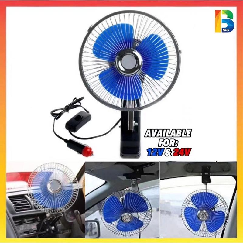 6" CAR OSCILLATING FAN 12V / 24V Car Fan Lorry Fan Steel Fan - TikTok ...