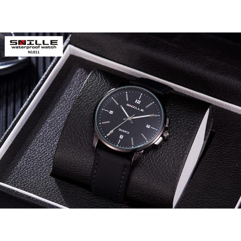 SNILLE N1011 Jam Tangan Pria Kulit Original Waterproof Anti Air - Shop ...
