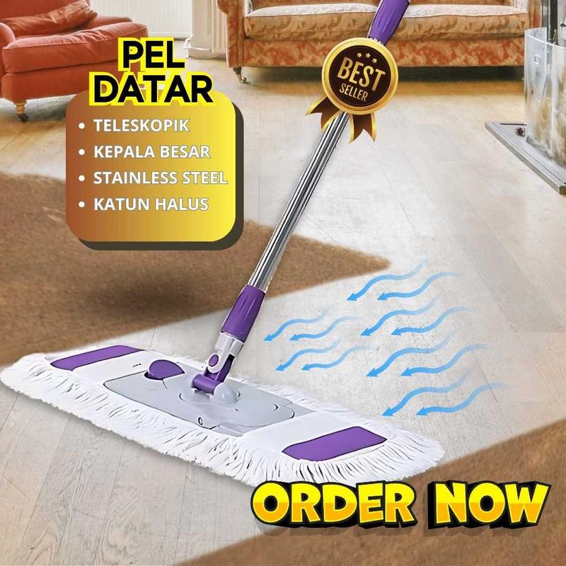 Alat Pel Sapu Debu 1Set Bahan Benang Cotton Dust Mop Pembersih - Shop ...