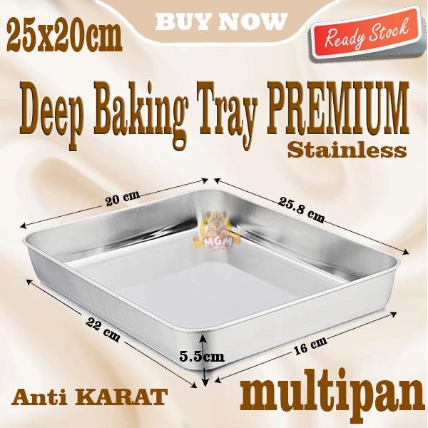 25x20 DEEP Baking tray PREMIUM nampan tempat saji makanan Multipan ...