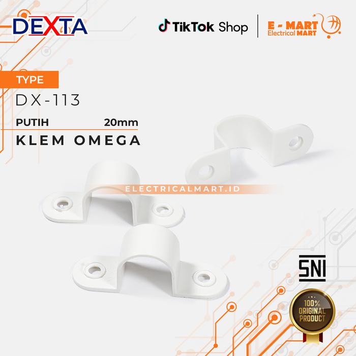 Jual Klem Pipa Conduit PVC 20mm / KLEM OMEGA 20mm - Not Specified ...