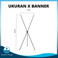 Promo X Banner Ukuran 60x160 - Stand Banner, X Banner Stand, Banner ...