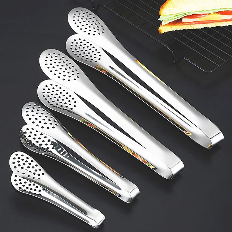 1pc Kitchen Utensils BBQ Food Clip Kitchen Chief Tongs Stainless ...