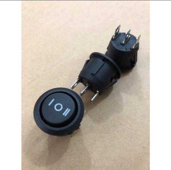 Rocker Switch / Saklar Switch on off on hitam Bulat 3 pin tanpa - Shop ...