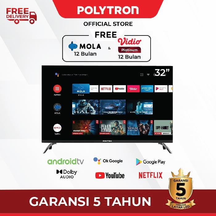 POLYTRON Smart Android TV 32 inch PLD 32AG5959 - Shop | Tokopedia