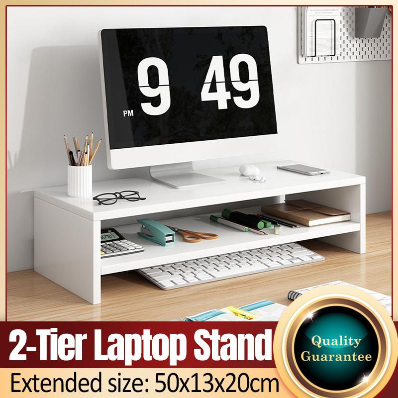 【SG Seller】2-Tier Laptop Stand Desk Organizer Keyboard Storage - TikTok ...