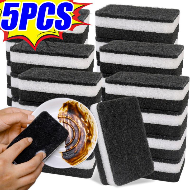 5PCS Double-Sided Cleaning Sponges Dishwashing Sponge Wipe Kitchen ...