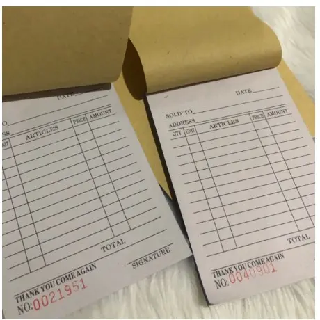 Receipt Resibo With Carbon - TikTok Shop Philippines
