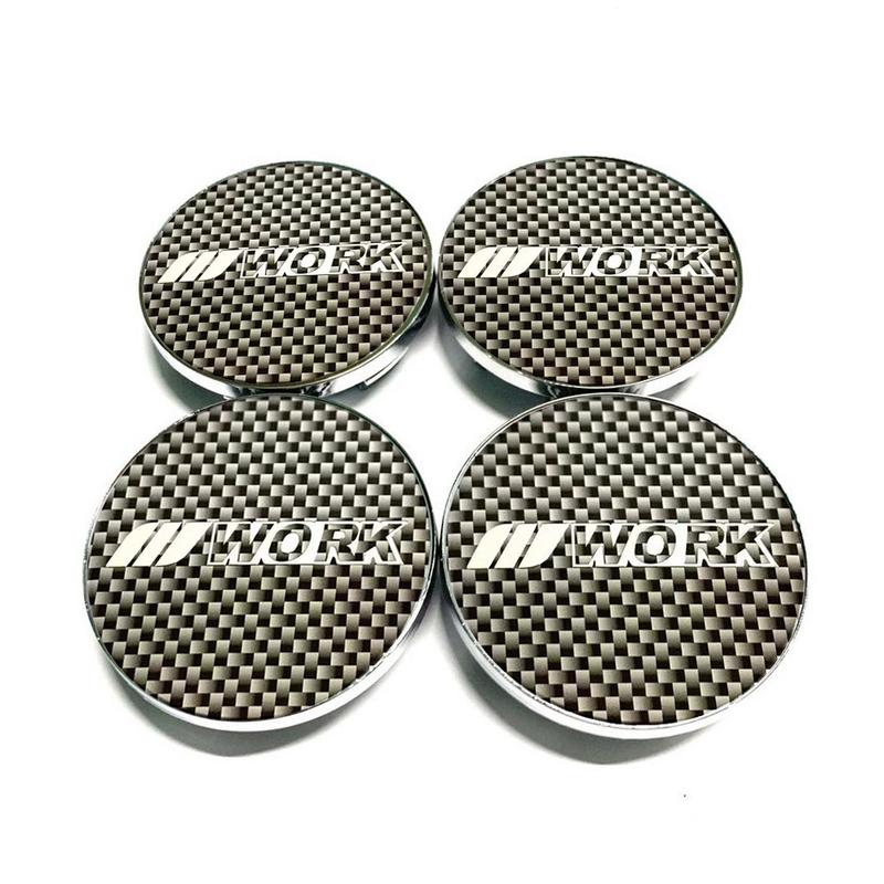 New 4pc 51mm Work EMOTION wheel center cap 51mm OD/48mm ID dust ...