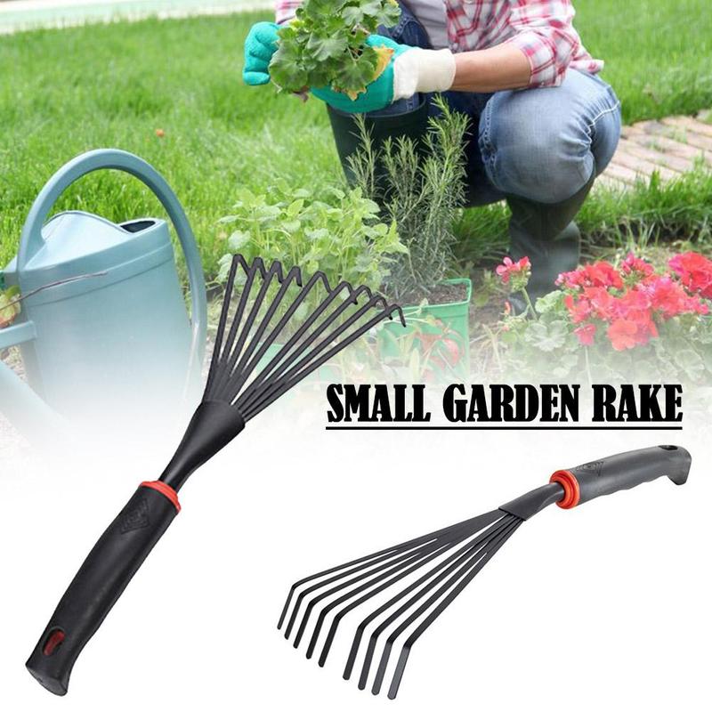 Handheld Rake Stainless Steel Gardening Rake Leaf Sweeper Claw - TikTok ...