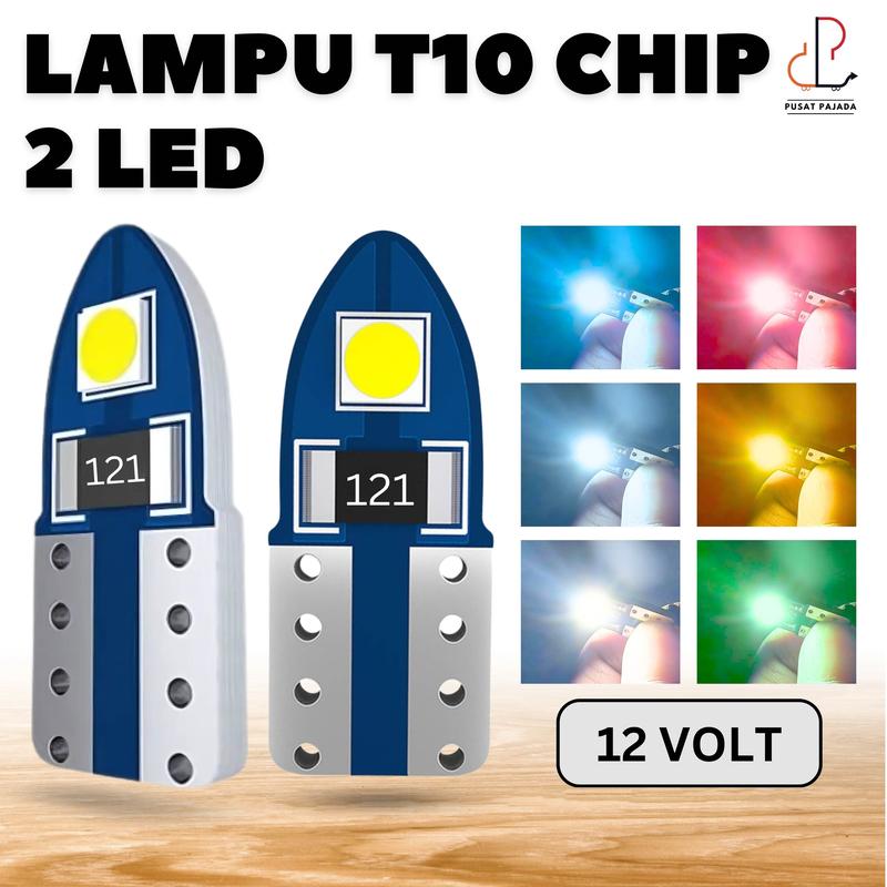 Lampu Senja T10 2 LED 12v Lampu Sein Chip 2 Titik Colok SMD Mobil - Shop | Tokopedia