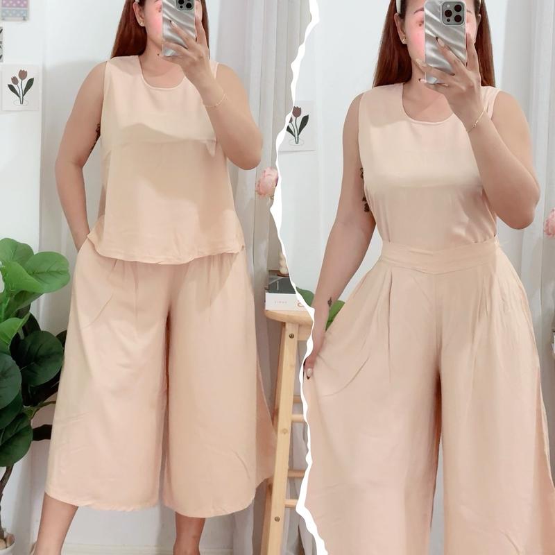 WIDE LEG TOKONG TERNO CHALLIS FABRIC Womenswear Comfort Clothing ...
