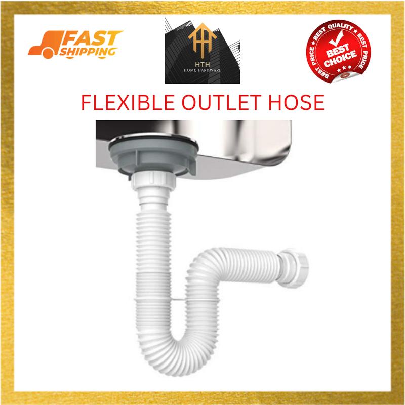 PVC FLEXIBLE OUTLET HOSE/UNI TRAP 1-1/4'' 32MM(BASIN) AND 1-1/2 ...