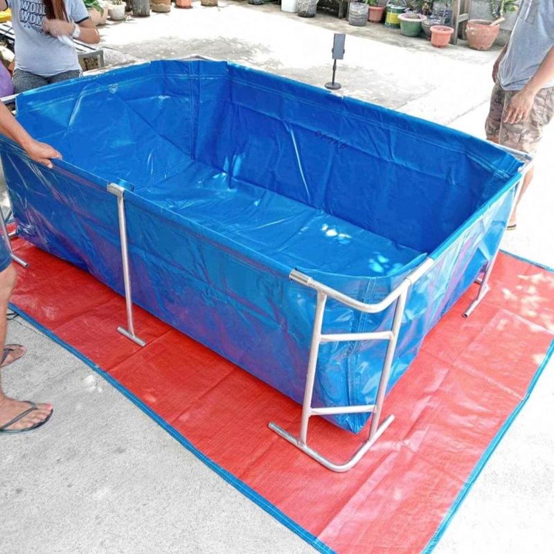 Portable Pool GI Pipe 4ft W x 6ft L x 2ft H Lona Swimming pool - TikTok ...