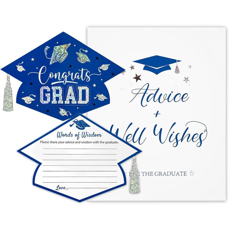 Graduation Advice Cards for The Graduate with Sign, 50PCs Holographic ...