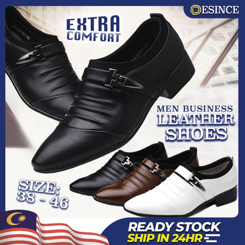 DESINCE Men Business Leather Shoes Formal Shoe PU Office Covered ...