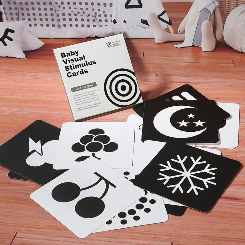 Visual stimulation black and white card toy cognitive cards - TikTok Shop