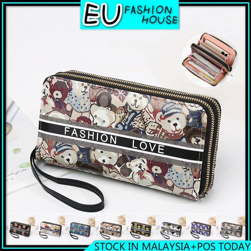 1868 ( READY STOCK ) WALLET LONG (2 ZIP) DOUBLE ZIP PURSES EU - TikTok ...