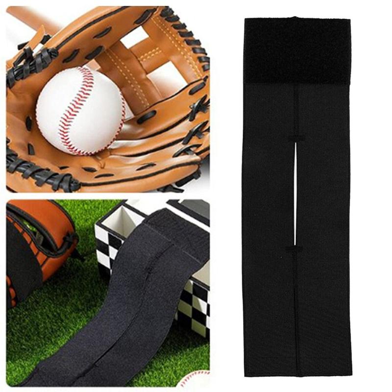 Baseball Exercise Elastic Baseball Glove Wrap Mitt Shaper Black ...