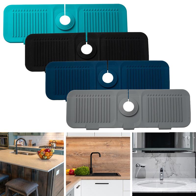 Silicone Faucet Drain Pad for Kitchen Sink Fast Drying Splas - TikTok ...