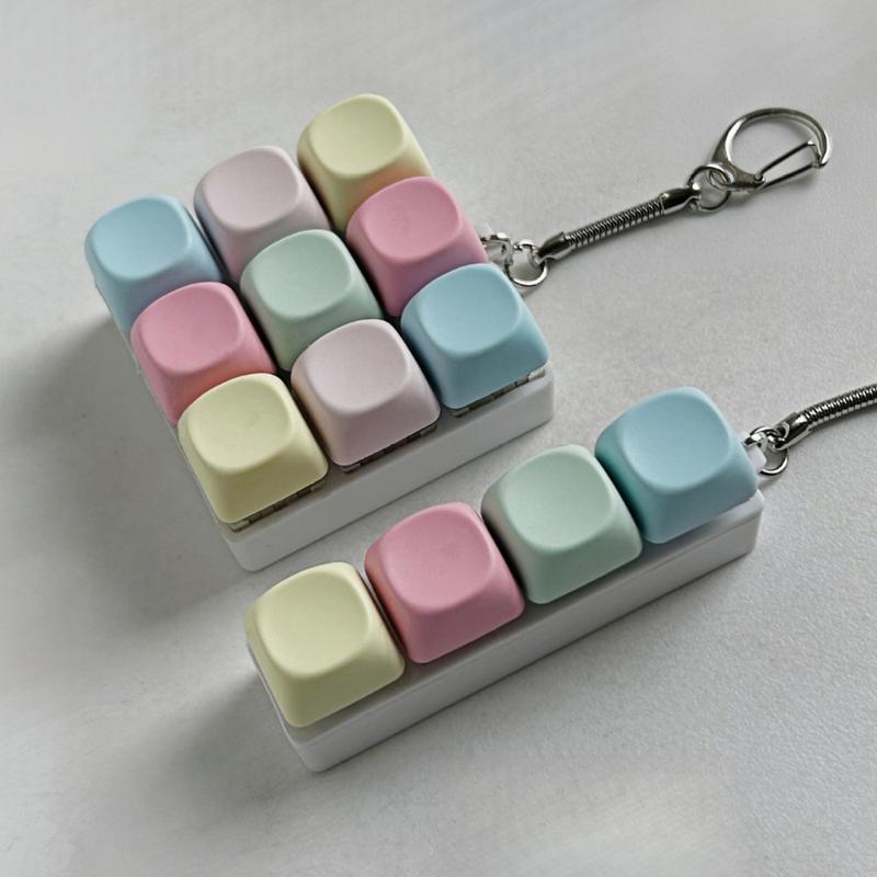 Keyboard-Style Fidget Toy Keychain - Portable Durable Backpack ...
