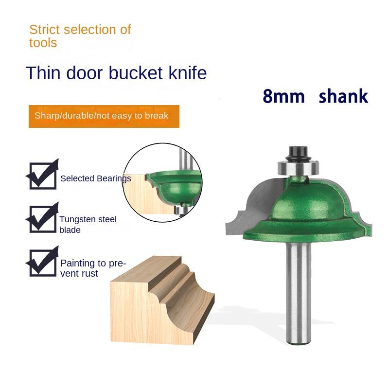 Thin door bucket knife 8-handle paint green convex door bucket - TikTok ...