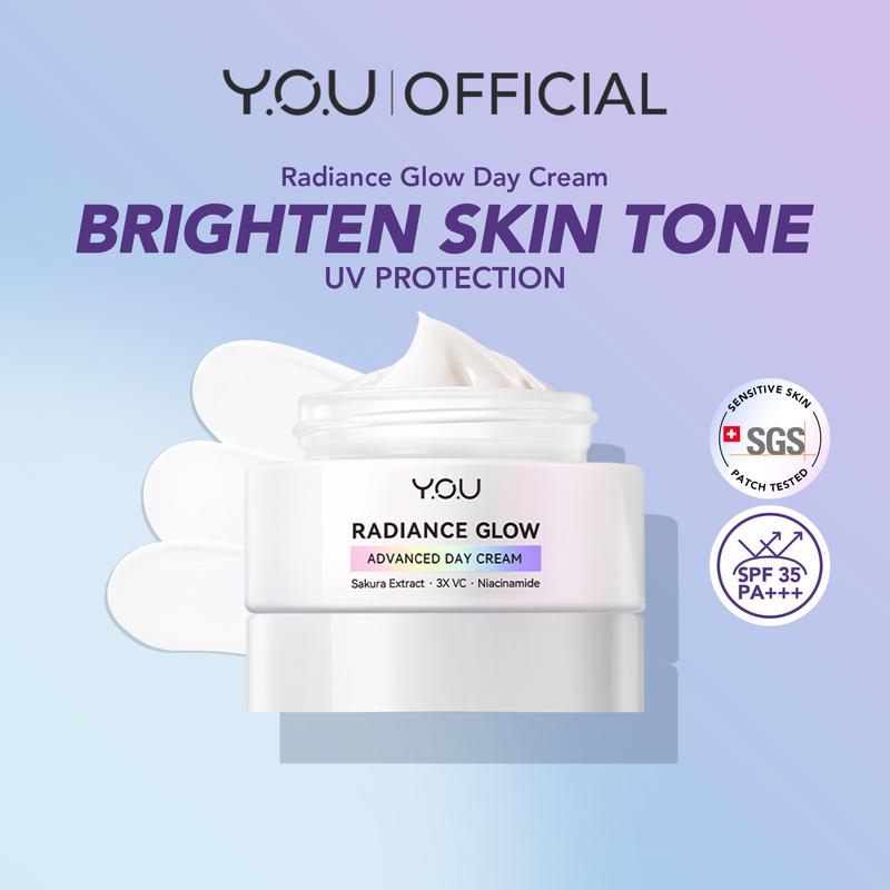 Y.O.U Radiance Glow Advanced Day Cream | SPF 35 PA+++ | Improve ...