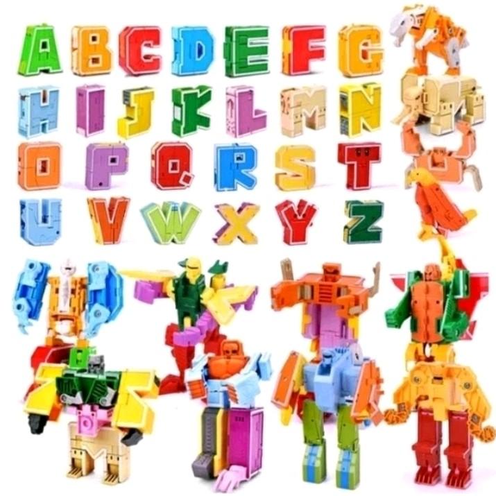 Mainan Edukasi Toy Addict Alphabet Robot Mega Bots Satuan - Shop ...